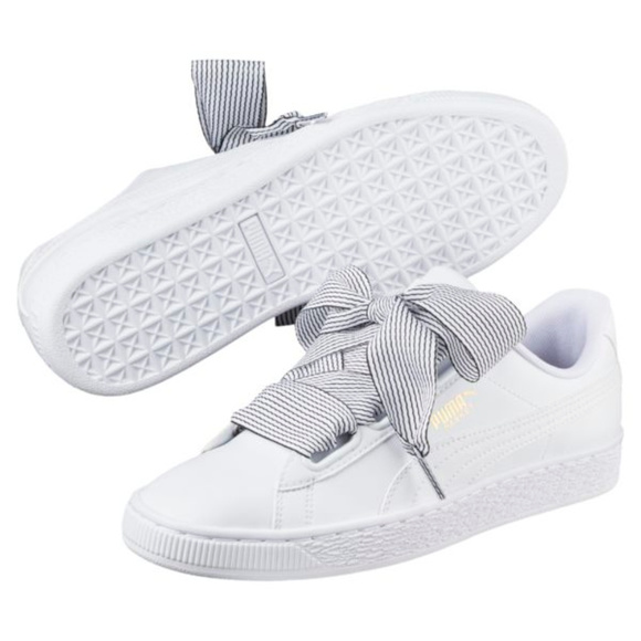 Puma | Shoes | Puma White Leather Casual Sneakers | Poshmark